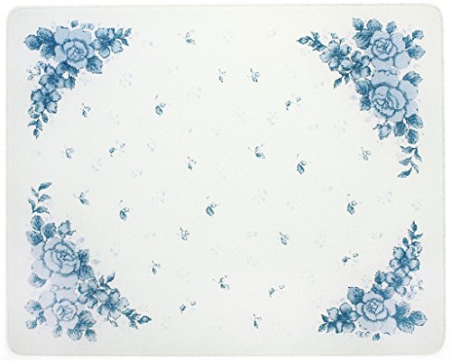 Corelle Blue Velvet 20 X 16 inch Counter Saver Tempered Glass Cutting ...