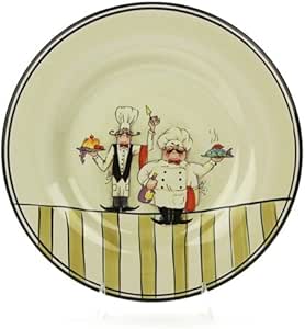Amazon.com | Le Chef by HD Designs, Stoneware Dinner Plate: Dinner Plates