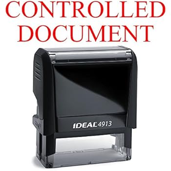 Amazon.com : Controlled Copy Rubber Stamp for Office Use Self-inking ...