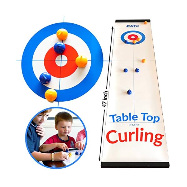 Elite Sportz Equipment Curling Game - Tabletop Games for Adults, Kids ...
