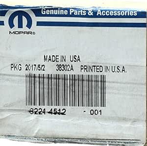 Amazon.com: Mopar 82214512 Second Row Side Window Air Deflector ...