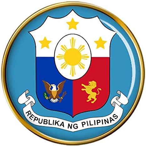 Philippines Crest Pin Badge: Amazon.co.uk: Clothing