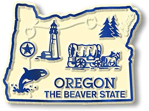 Oregon Small State Magnet by Classic Magnets, 2.1" x 1.5", Collectible ...