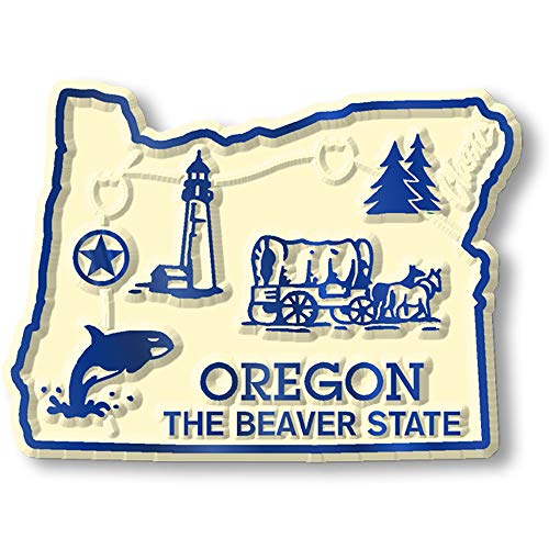 Oregon Small State Magnet by Classic Magnets, 2.1" x 1.5", Collectible ...