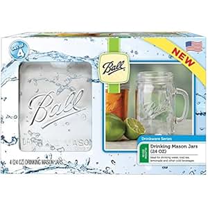Amazon.com: Ball 16011 Ball 24 Oz Drinking Jars: Home & Kitchen
