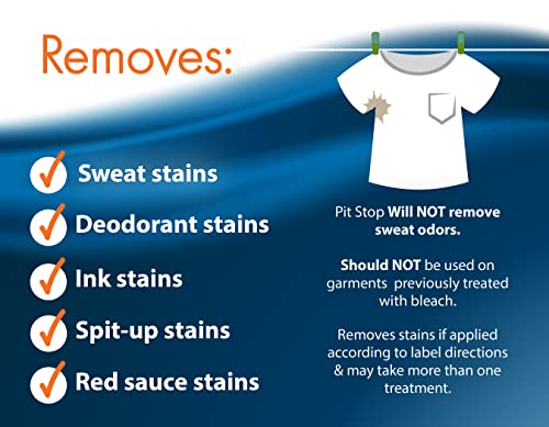 Pit Stop, Sweat Stain & Deodorant (Antiperspirant) Armpit Stain Remover ...