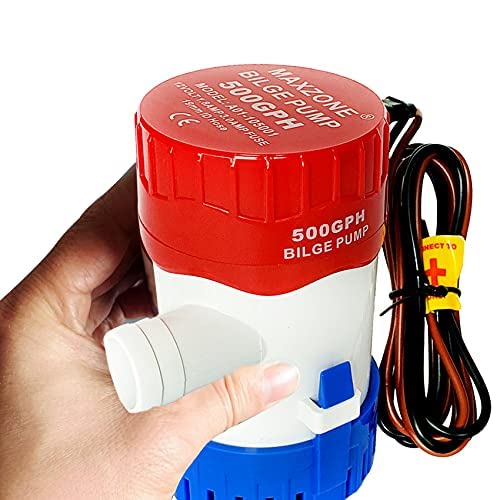Submersible Boat Bilge Water Pump 12v 500gph Non-Automatic Marine ...