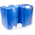 Amazon.com : Aguaprep 5-Gallon Stackable Water Storage Containers, 5 ...