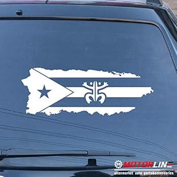 Amazon.com: Puerto Rico Edition Chrome Emblem Puerto Rican Flag 3D ...