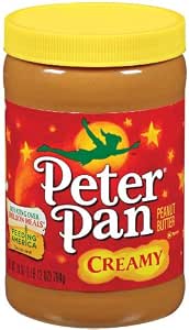 Amazon.com : Peter Pan, Peanut Butter, Creamy, 28oz Jar (Pack of 3 ...
