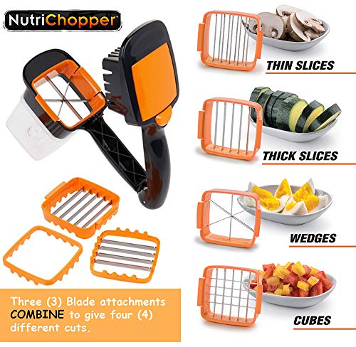 Nutrichopper with Fresh-keeping container Vegetable Chopper Onion ...