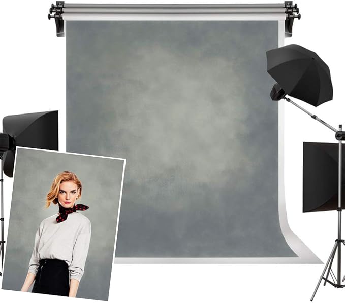 Kate Photo Backdrop 10x6.5ft/3x2m Grey Photo Background: Amazon.co.uk ...