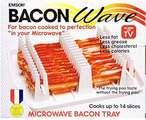 Amazon.com: Emson Wave, Microwave Cooker Tray, Reduces Fat up to 35% ...