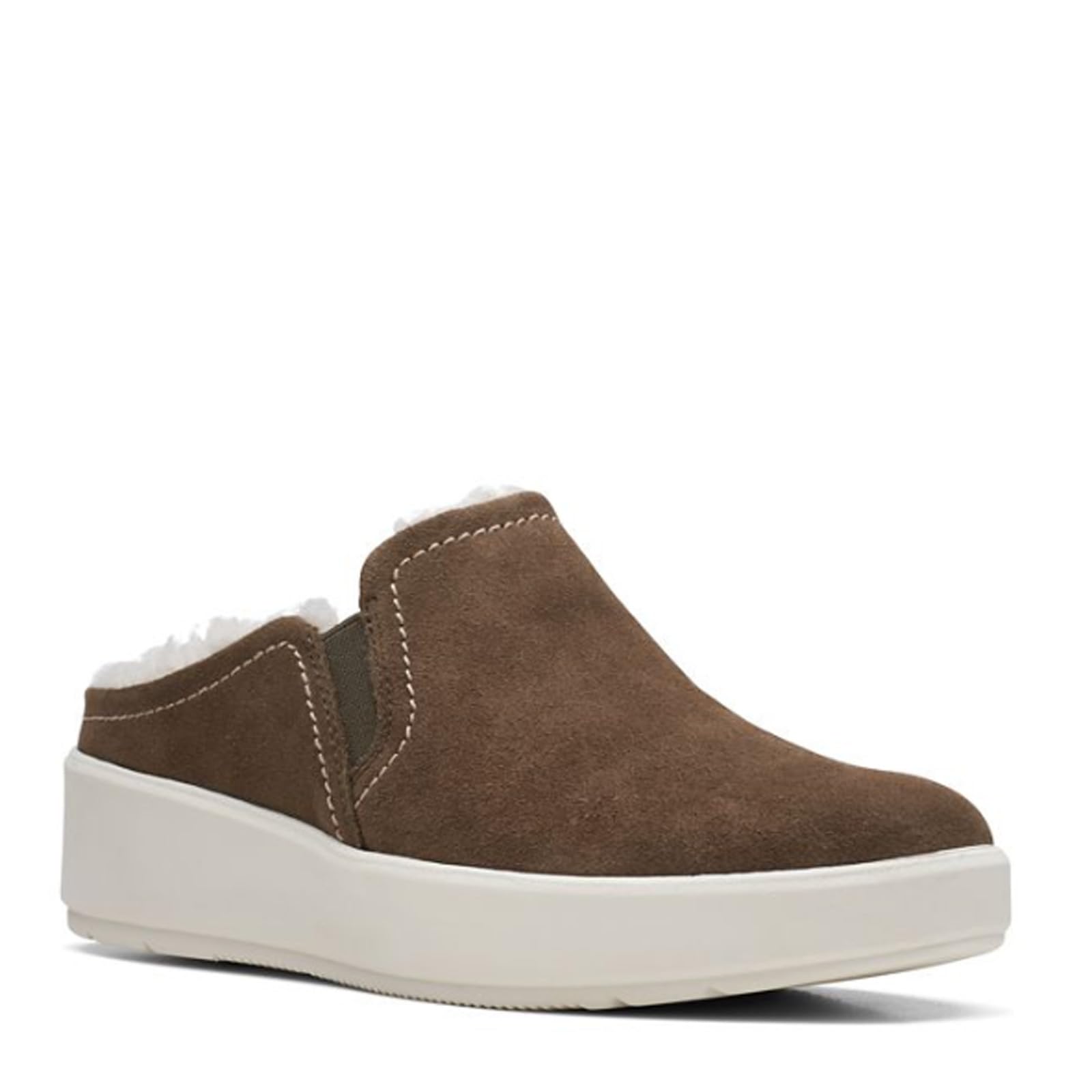 Size 8, Clarks Women's Layton Gem Clog, Dark Olive Suede, 8 for sale ...