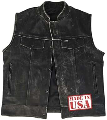 Legendary USA Men's Reckless Outlaw Motorcycle Vest with Concealed ...