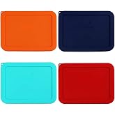 Amazon.com: Sophico 11 Cup Rectangle Silicone Storage Cover Lids ...