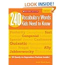 240 Vocabulary Words Kids Need to Know: Grade 6: 24 Ready-to-Reproduce ...