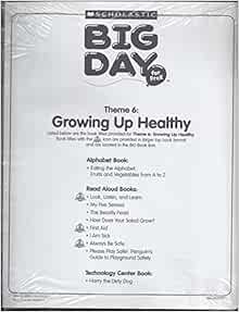 Scholastic Big Day for Prek Theme 6 Books - Set of 7: Many ...