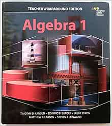 Hmh Algebra 1 2015: Teacher Edition: Houghton Mifflin Harcourt ...