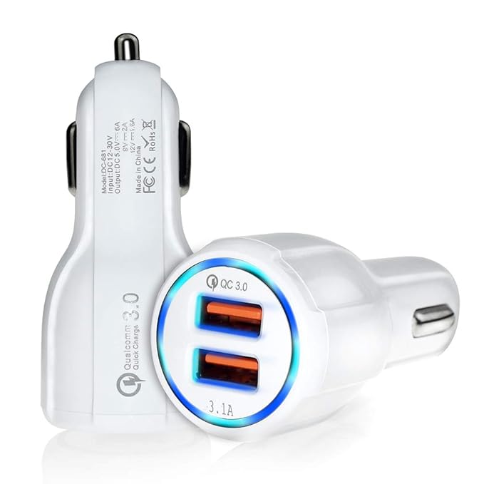Quick charge 30 cargador de coche, doble usb puerto | Cargadores para móviles, tablets y todo ...