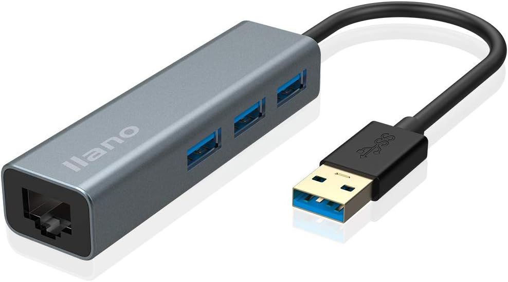 Nllano USB-C3.0 to Lan Ethernet Adapter, 10/100/1000 Gigabit RJ45 ...