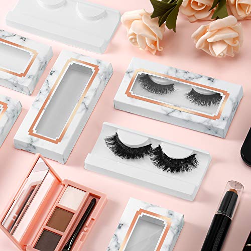 100 Pieces Empty Eyelashes Packaging Paper Lash Box, 50 Empty Eyelash ...