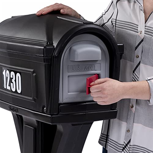 Simplay3 Classic Plastic Residential Mailbox & Post Mount Combo Kit ...