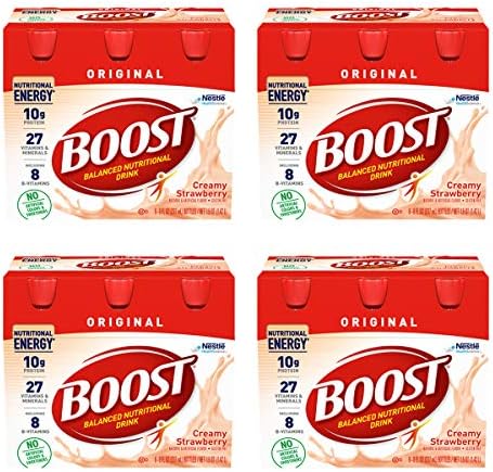 Boost Plus Creamy Strawberry Complete Nutritional Drink, 8 Fluid Ounce ...