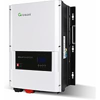 Amazon.com: Solar Inverter 6000 Watts 120/240V Upgrade Growatt 48V Split Phase Output Grid Solar ...