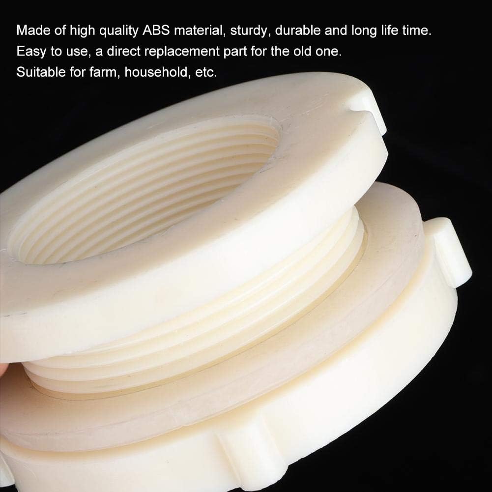 Cikonielf 2In Water Tower Abs Bulkhead Tank Fitting Adapter for Fish ...