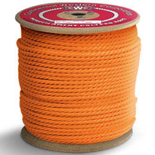 PolyPRO Orange Rope - 3 Strand - 3/8" x 600', 2430 lbs Tensile (1 Spool ...