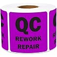 Amazon.com: QC Rework Repair Label Stickers - 2 x 2 Inch Square in ...