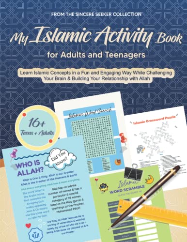 My Islamic Activity Book for Adults and Teenagers: Learn Islamic ...