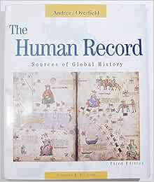 Amazon.com: The Human Record: Sources of Global History (9780395870877 ...