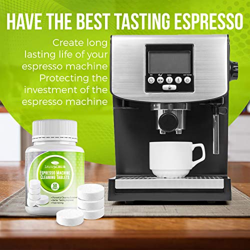 Java Scrub Espresso Machine Cleaning Tablets – Descaling Tablets (50 ...