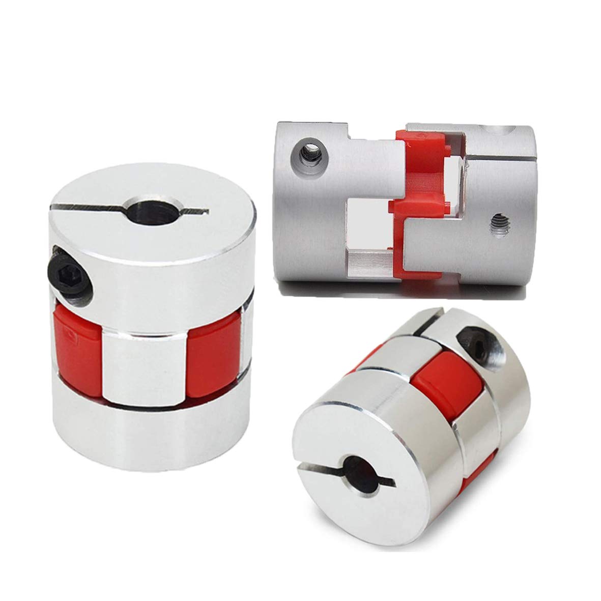 RATTMMOTOR Flexible Coupler 3 PCS 8mm to 10mm Plum Coupling L30 D25 ...
