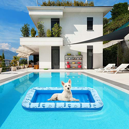BINGPET Inflatable Dog Pool Float - Dog Raft for Pool and Lake in ...