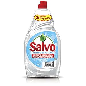 Salvo Lavatrastes Líquido Alternativa al Cloro, 750 ml: Amazon.com.mx ...
