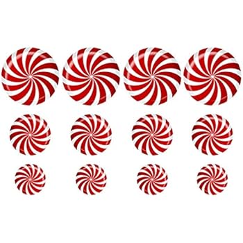 Amazon.com: Peppermint Floor Decals Stickers for Christmas Decoration ...
