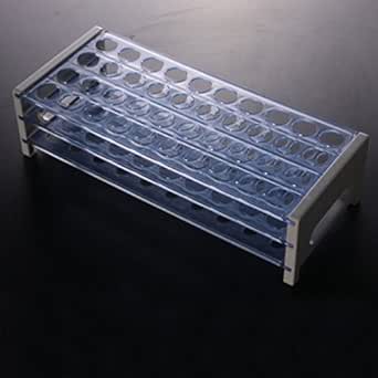 PUL FACTORY Polypropylene Detachable Test Tube Racks, Transparent (40 ...