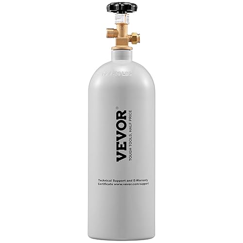 VEVOR CO2 Tank, 5 lbs New Aluminum Alloy Cylinder, CO2 Air Tank with ...