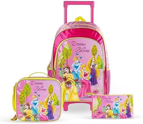 Disney Princess Vibes 3in1 Trolley Box set 18 Inch Pink price in Saudi ...