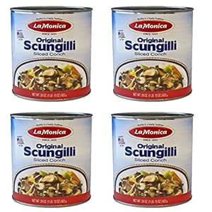 Lamonica Fine Foods Scungilli, Sliced Conch, 29-Ounce - Pack of 4 ...