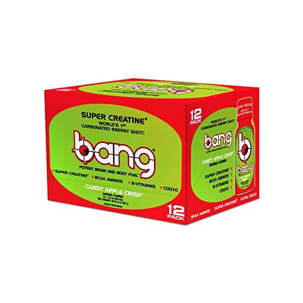 Bang Energy Shots, Candy Apple Crisp, World’s 1st Carbonated Energy ...