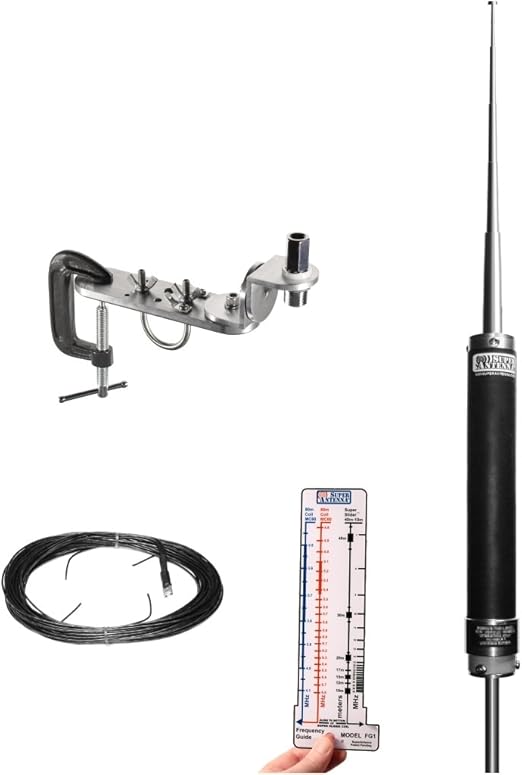 Super Antenna MP1DXG HF Portable Antenna with Ground Mount ham Radio Amateur Backpacking Radio ...