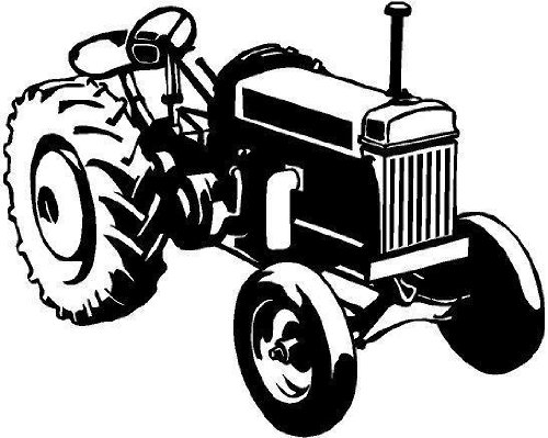 Farm Tractor Vinyl Decal Car Truck Window Sticker - Vinyl Sticker Wall ...