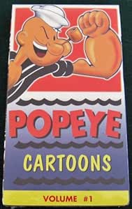 Amazon.com: Popeye Cartoons, Vol. 1 [VHS] : Pinto Colvig, Margie Hines ...