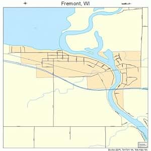 Amazon.com: Large Street & Road Map of Fremont, Wisconsin WI - Printed ...
