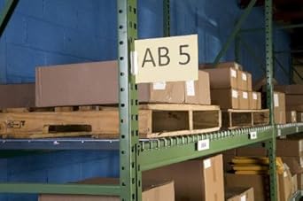 AIGNER Warehouse Aisle Pallet Rack Sign Kit - 5-1/2x8-1/2" - White ...
