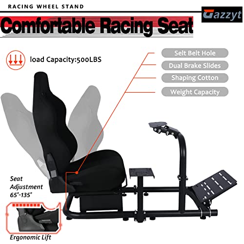Gazzyt G27 Racing Simulator Cockpit Stand With Playseat Fit For ...